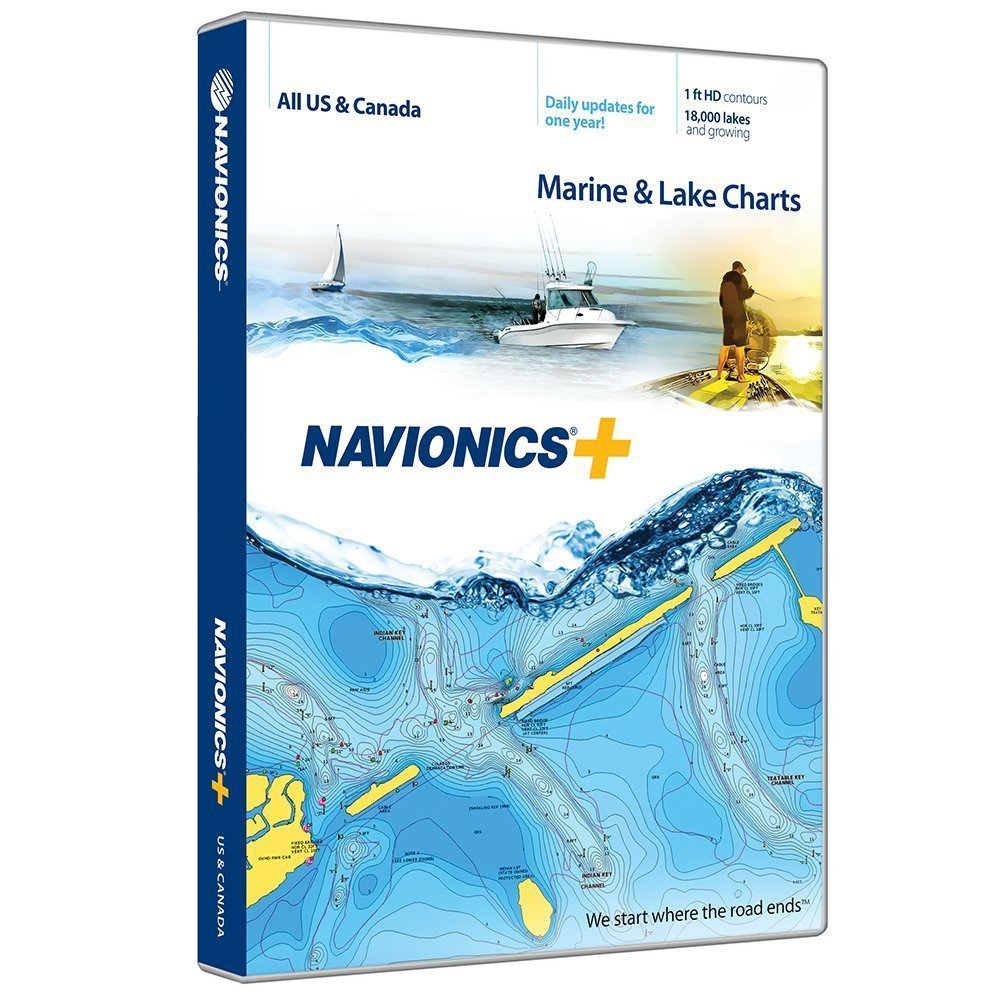 NAVIONICS PLUS MSD/NAV+NI PRELOADED USA / CANADA / FRESH AND SALTWATER ...