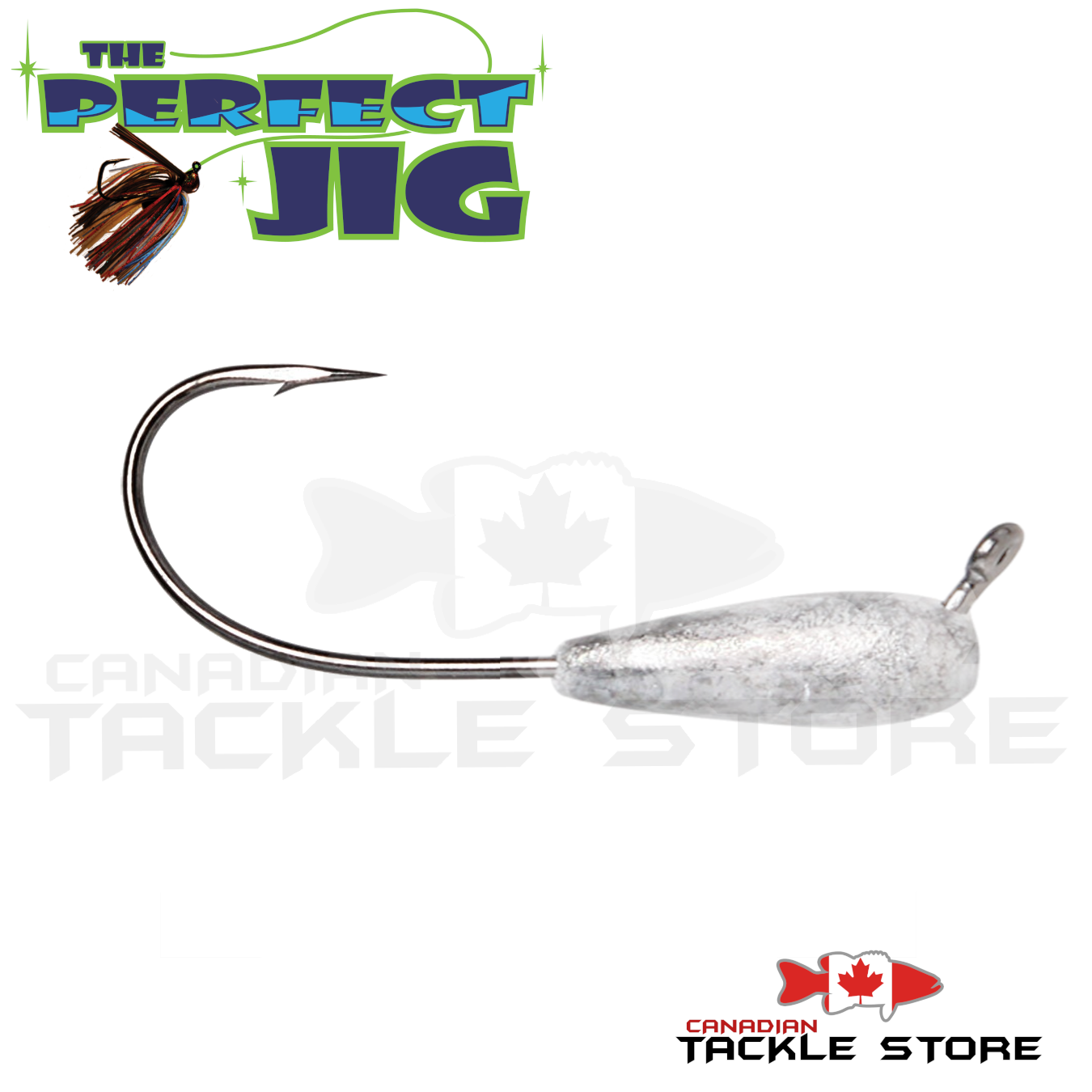The Perfect Jig Flat Eye Tear Drop Heads – Canadian Tackle Store
